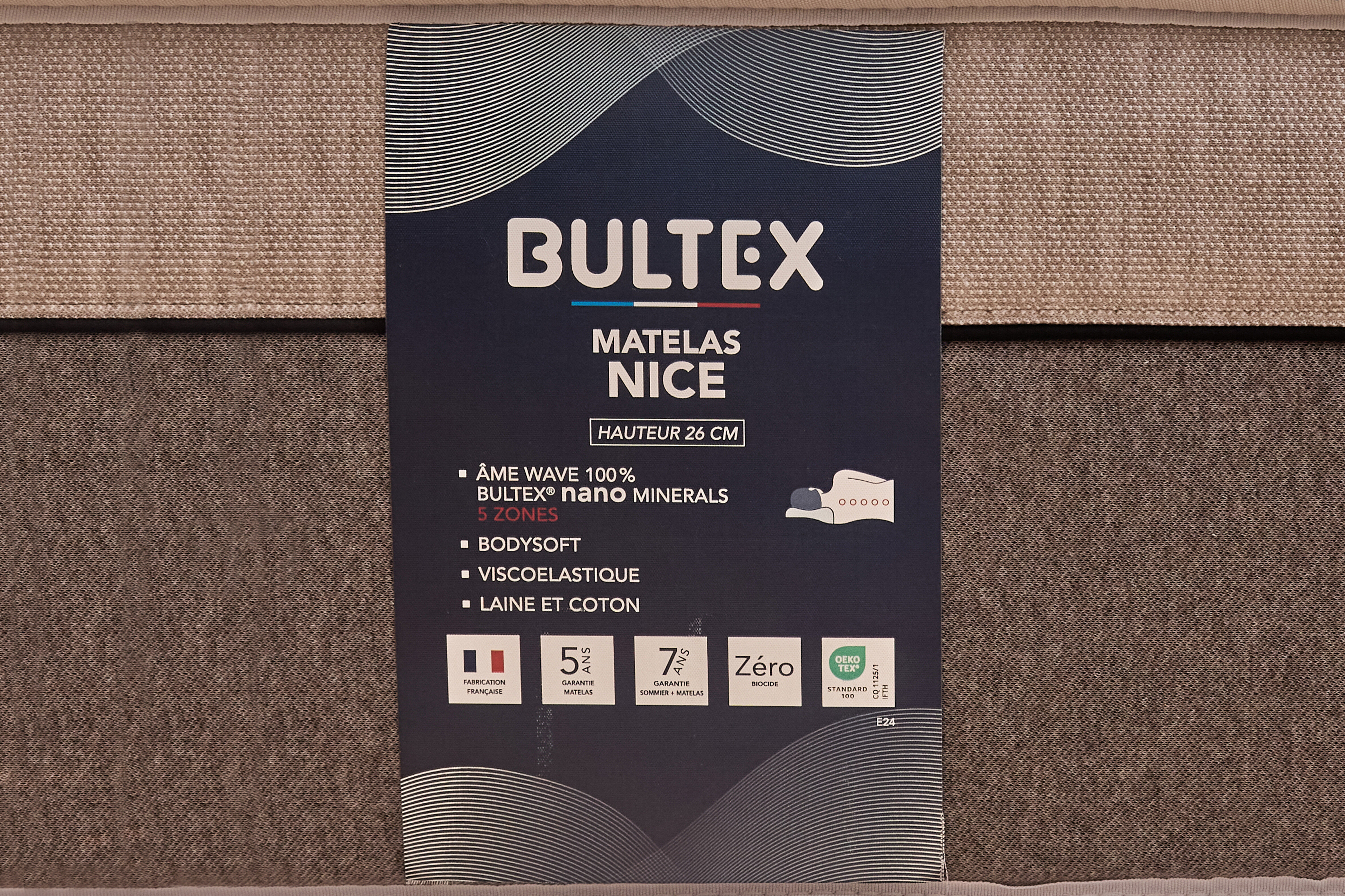 Matelas Bultex Nice 140x190 Ferme | La Compagnie du lit