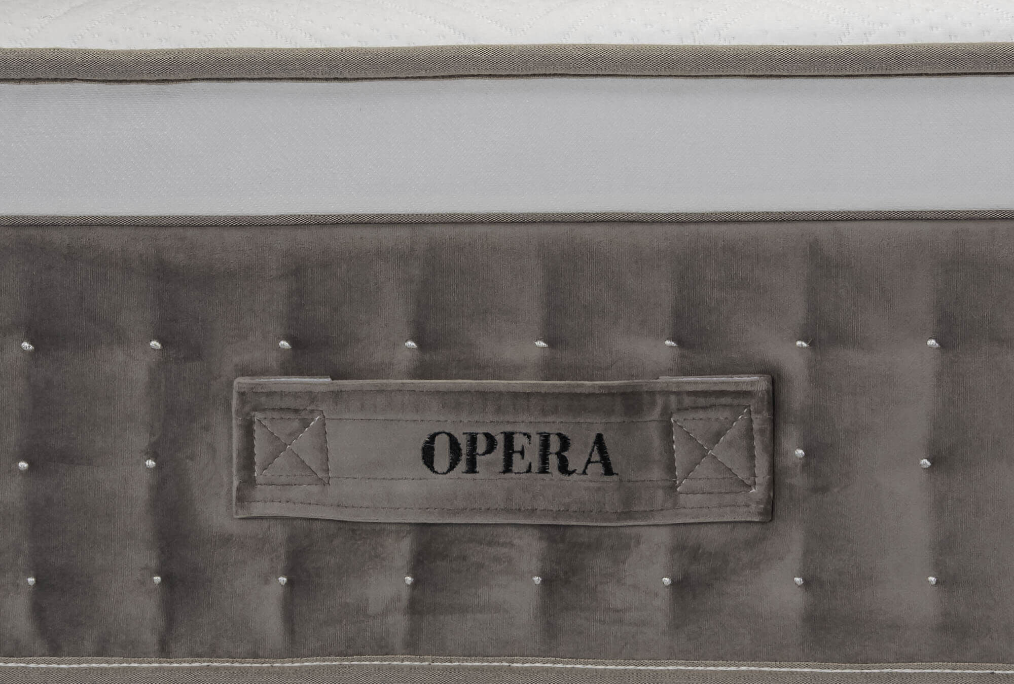 Trianon Déco Opéra - Moderne Taupe 140x190 Très Ferme | La Compagnie du lit